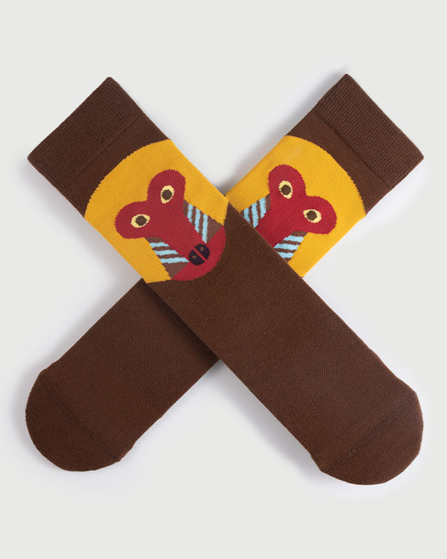 Master Baboon Crew Socks - Semibold | Feel Empowered & Comfy